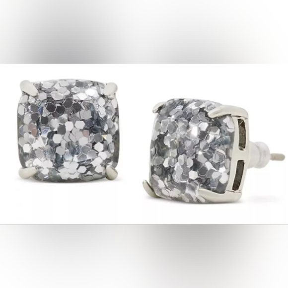 kate spade | Jewelry | Kate Spade Glitter Crystal Square Stud Earrings ...